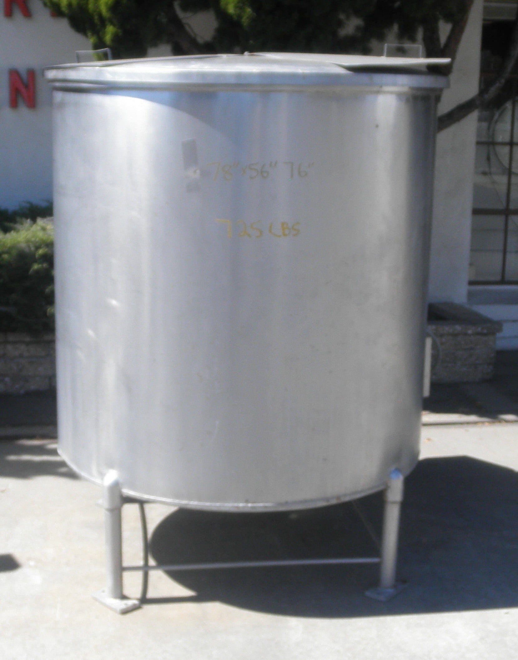 565 gallon Open Top Tank, stainless steel - Schier Company New & Used ...