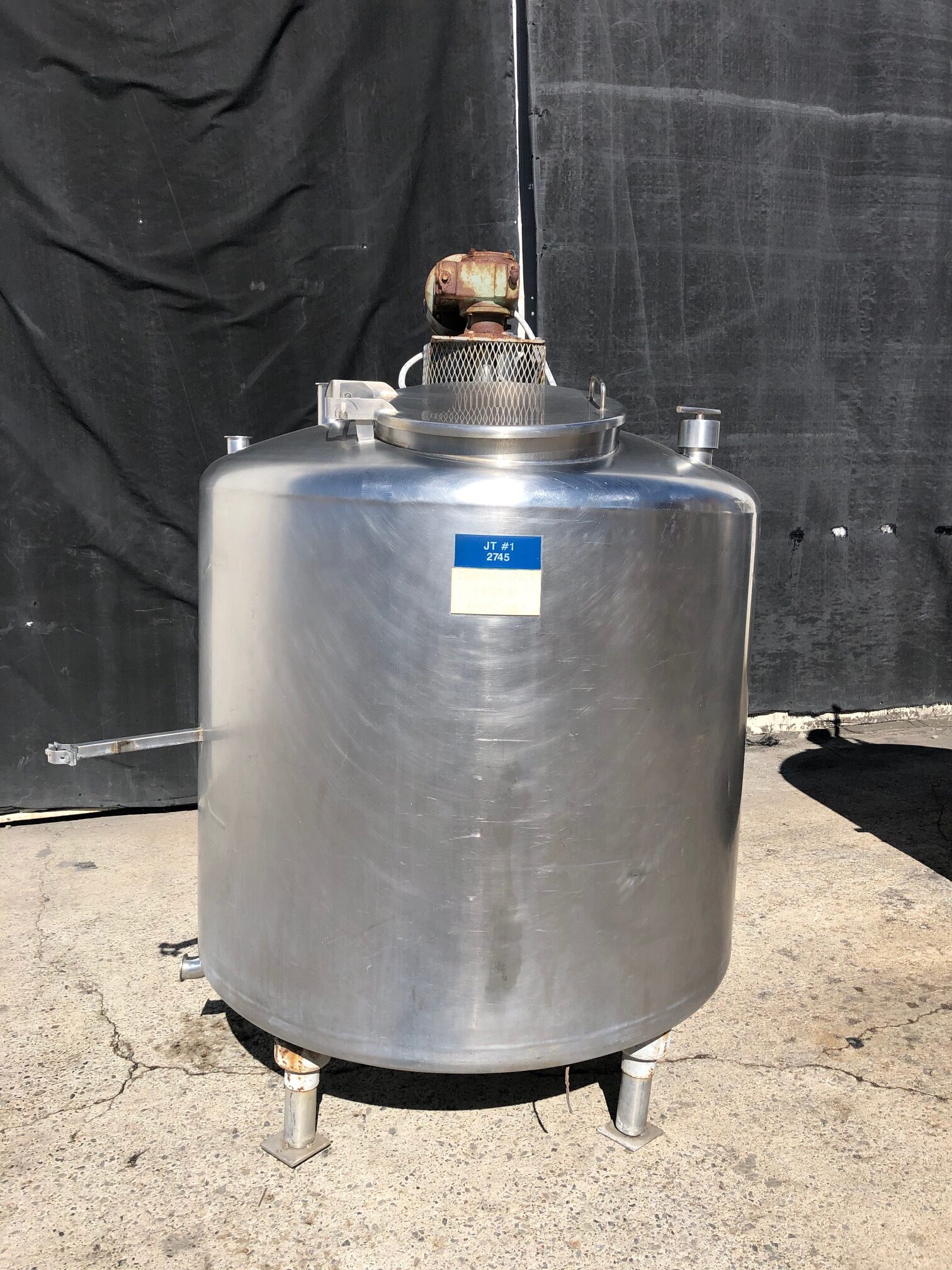 300 gallon Cherry Burrell, Single Shell Tank - Schier Dairy Equipment ...
